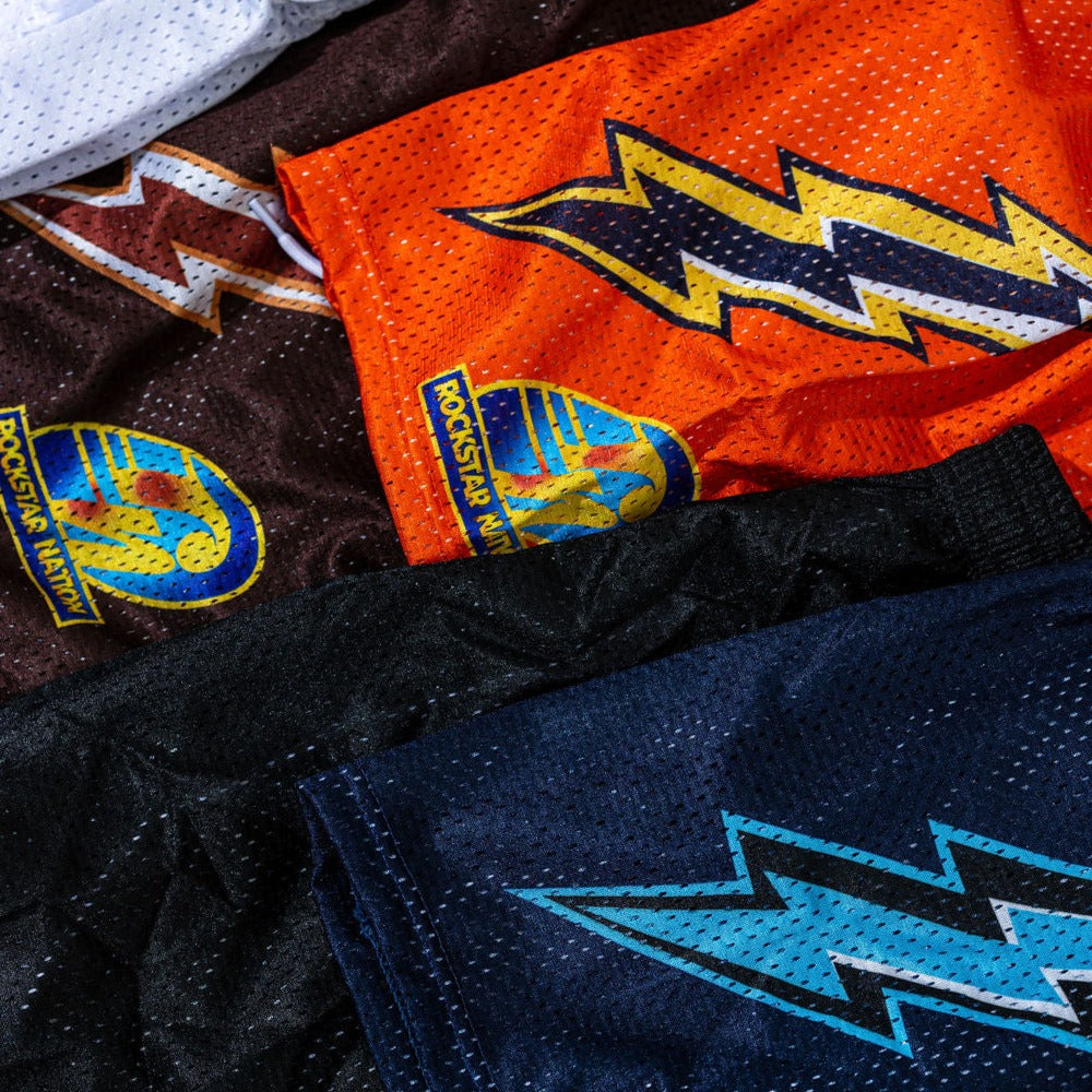 Mesh Rockstar Nation Energy Shorts - Rockstar Kitchen
